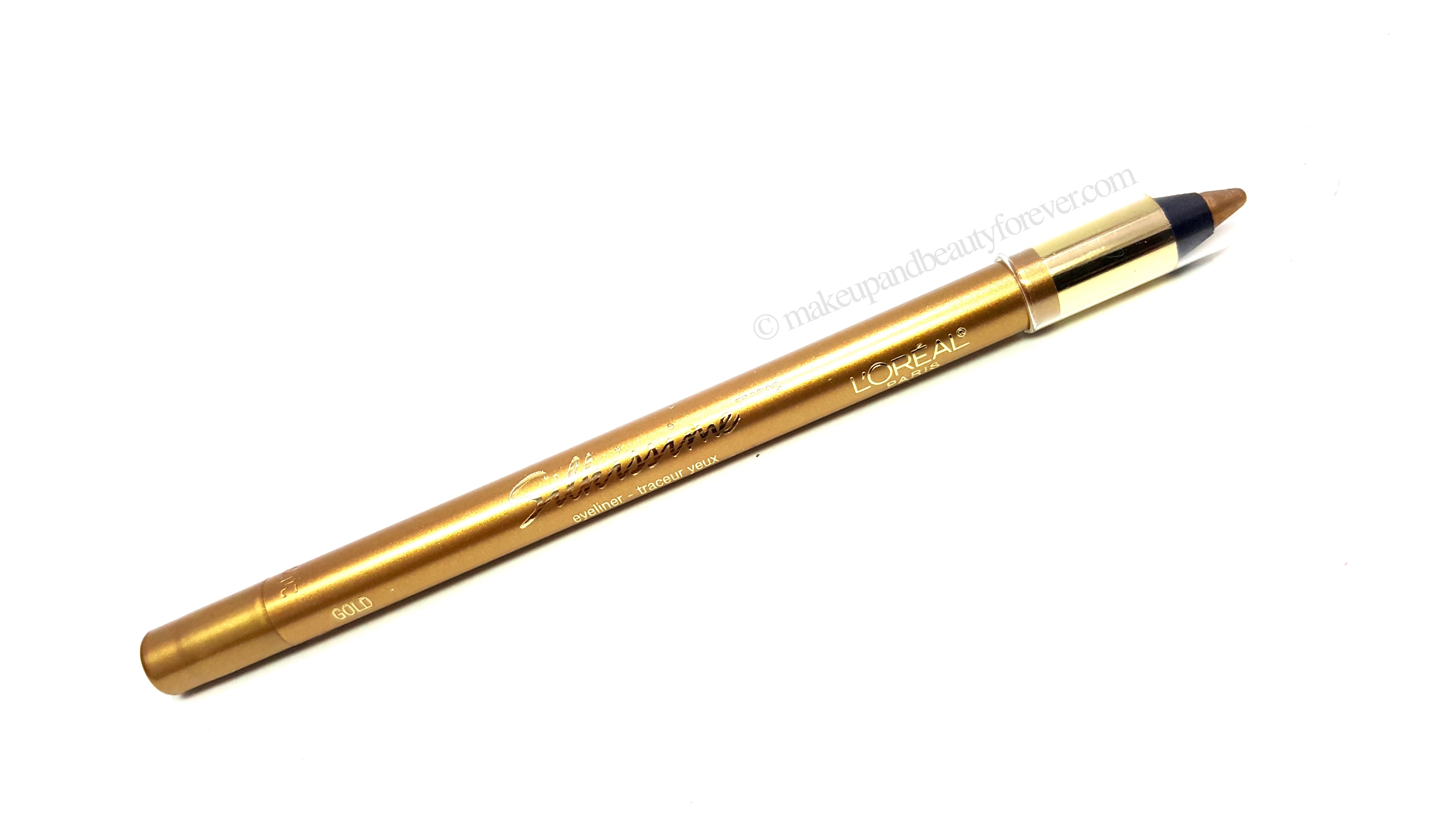 L'Oreal Infallible Silkissime Eyeliner Gold Review, Swatches